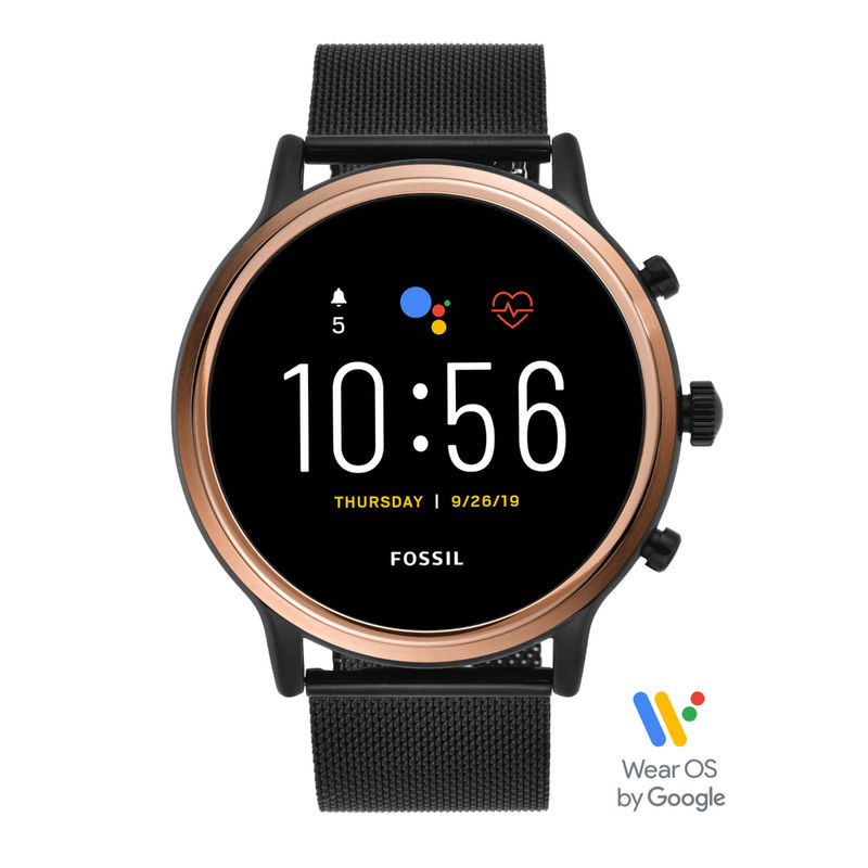 Fossil Gen 5 Julianna Hr Black Smartwatch FTW6036 For Women: Buy Fossil ...