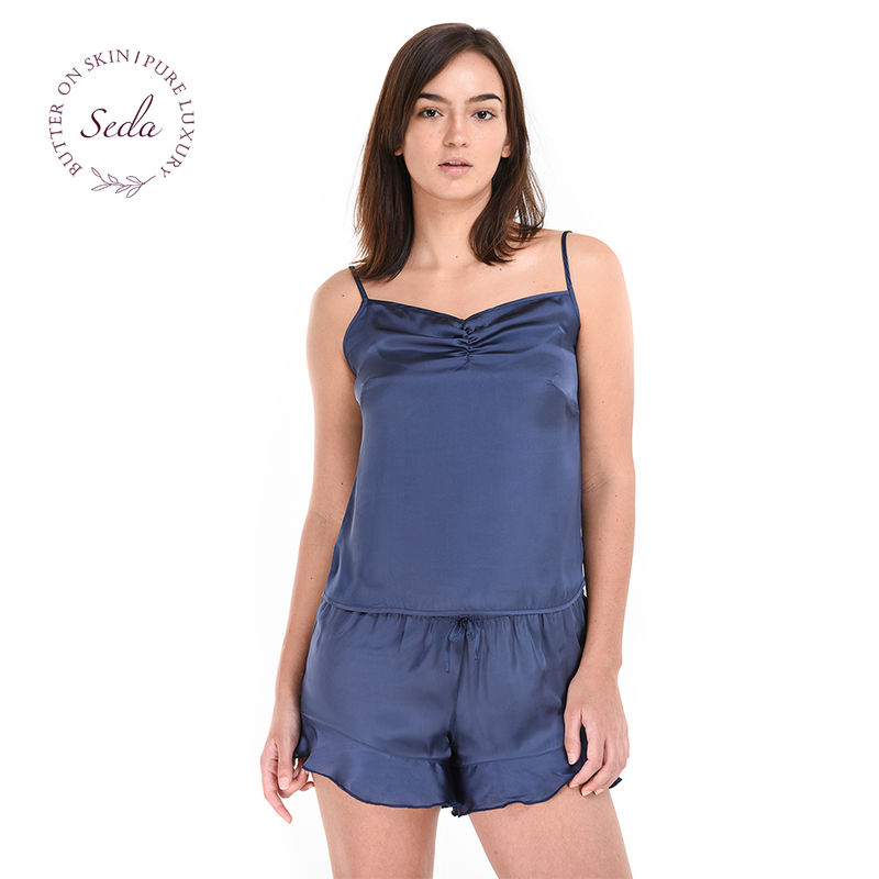 Buy Mackly Cami Short Set - Blue Online