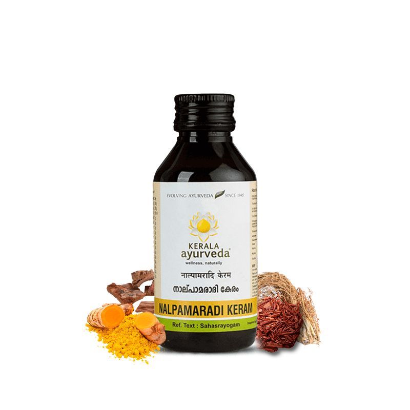 Buy Kerala Ayurveda Nalpamaradi Keram Face & Body Oil to Detan With ...