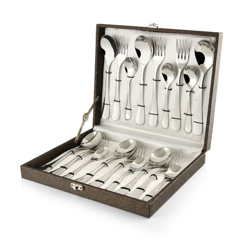 Buy FNS Victoria Stainless Steel 18 Pc Cutlery set with Box Packaging ...