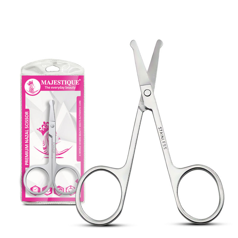 Buy Majestique Professional Round Tip Small Scissor 100% Stainless ...