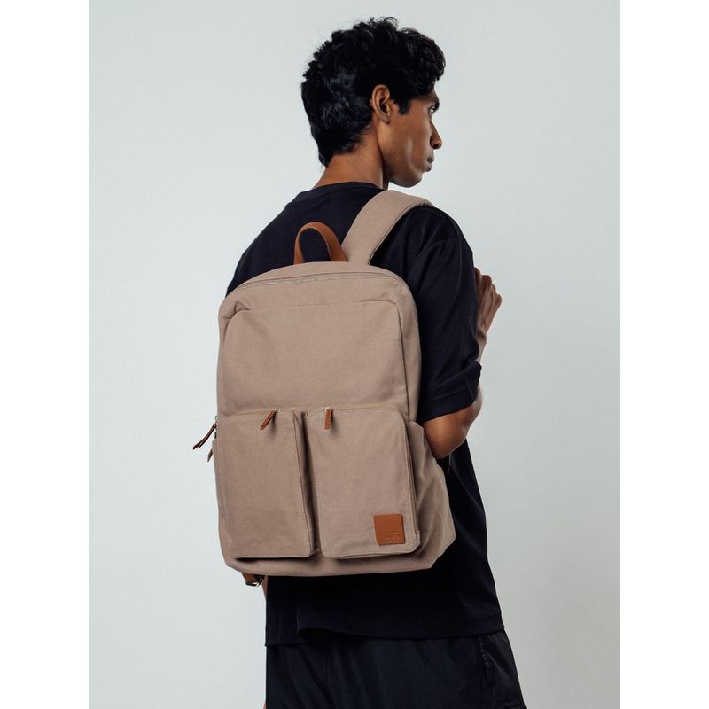 Buy DailyObjects Khaki Beige Field Backpack Online