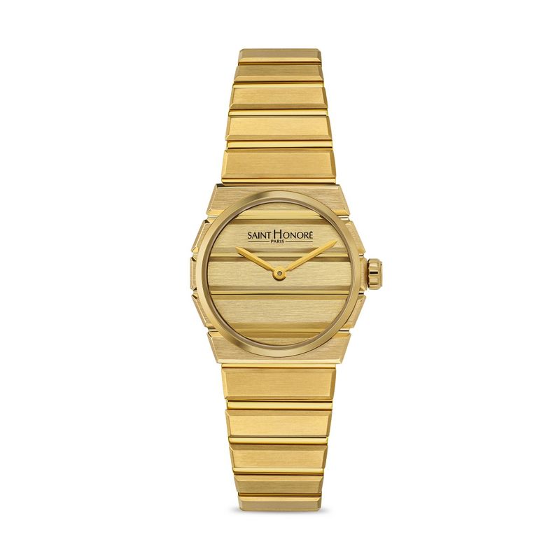 Buy Saint Honore Paris Odeon Quartz Ip Gold Round Watch for Women ...