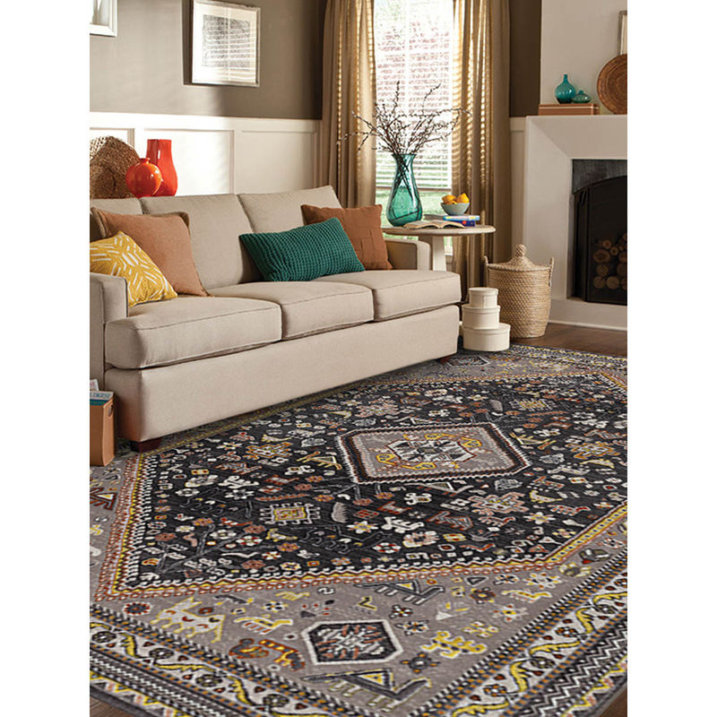 Buy Ddecor Live Beautiful Multi -Polypropylene-Large-Rug-Patina Online