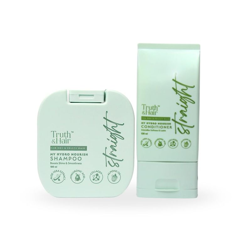 Buy Truth & Hair Straight Hair Hydro Nourish Shampoo & Conditioner Duo ...
