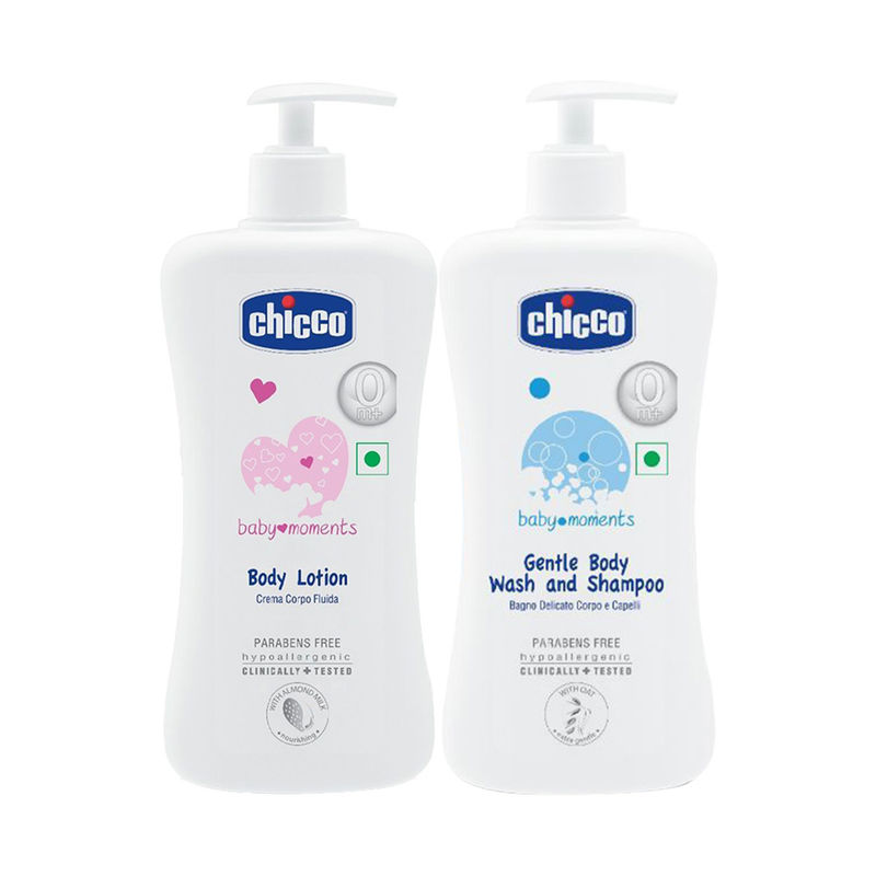 Chicco Gentle Body Wash And Shampoo & Body Lotion Rich Cream: Buy ...