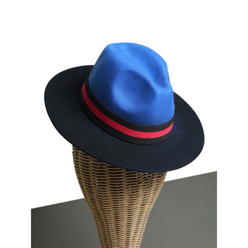 Buy CHOKORE Unisex Classic Double-Tone Colorblock Multi-Color Fedora ...