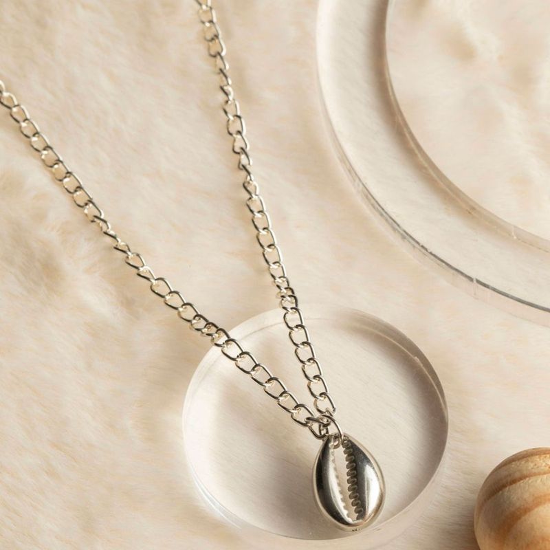 Buy PRITA Sea Shell Silver Necklace Online
