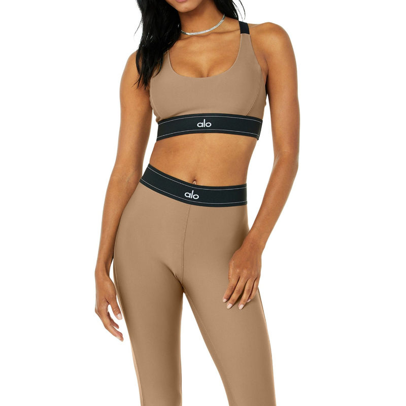 Buy alo Airlift Suit Up Bra Gravel Black Online