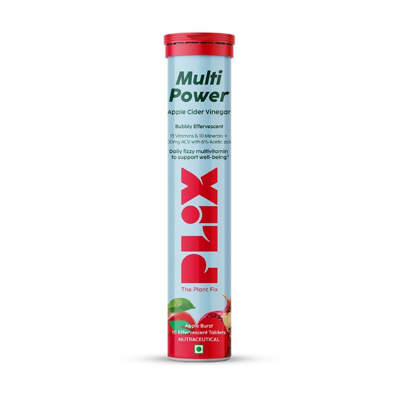 Buy Plix Multi Power ACV Multivitamin + Apple Cider Vinegar Fizzy ...