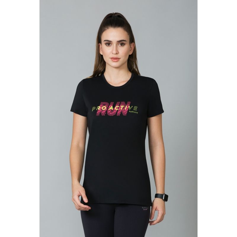 Buy Van Heusen Women Proactive Round Neck & Short Sleeve T-Shirt ...