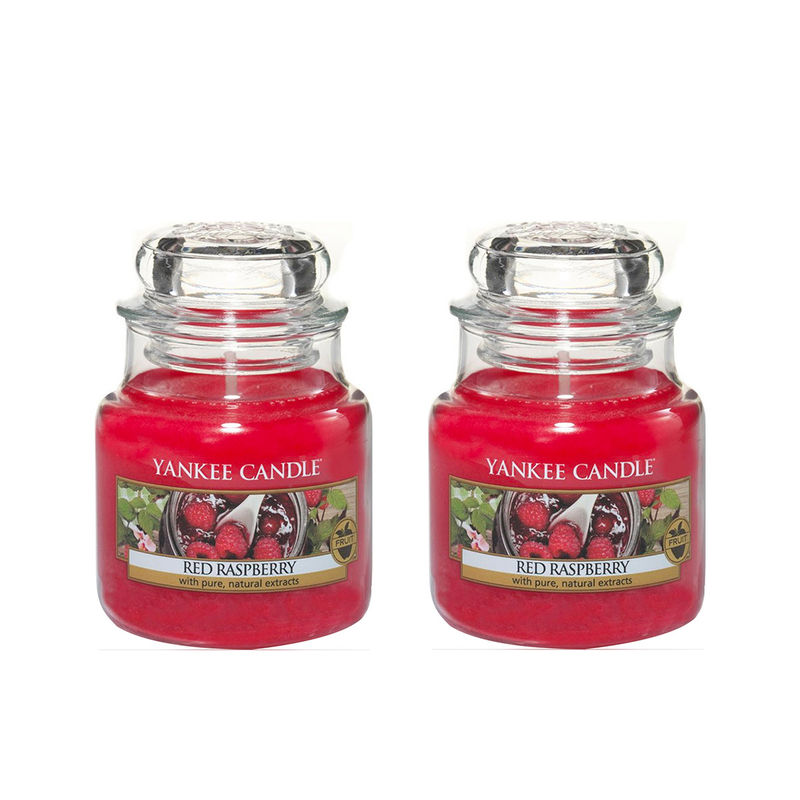Buy Yankee Candle Classic Jar Red Raspberry Scented Candles - Pack of 2 ...