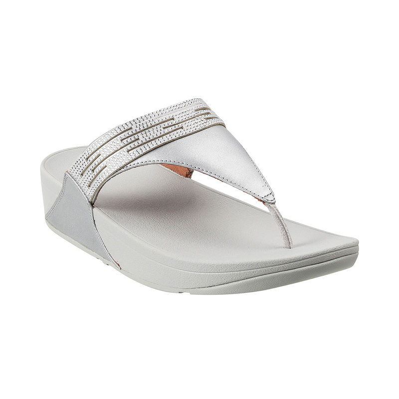 Buy Fitflop Silver Synthetic Women Sandals Online