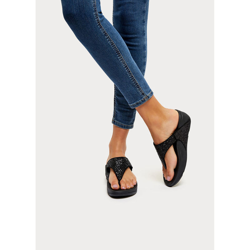 Buy Fitflop Black Synthetic Women Sandals Online