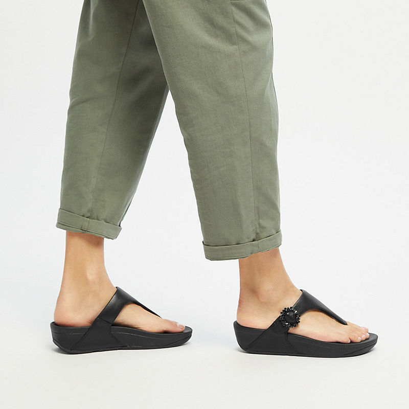 Buy Fitflop Black Synthetic Women Sandals Online