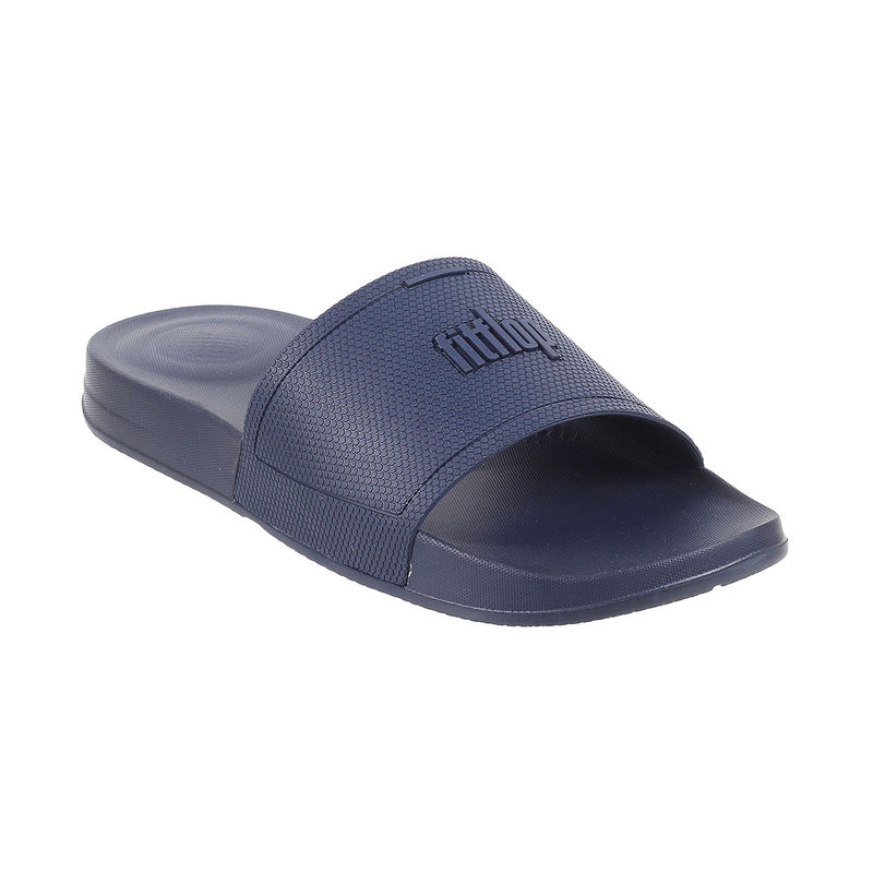 Buy Fitflop Navy Blue Synthetic Mens Sliders Online