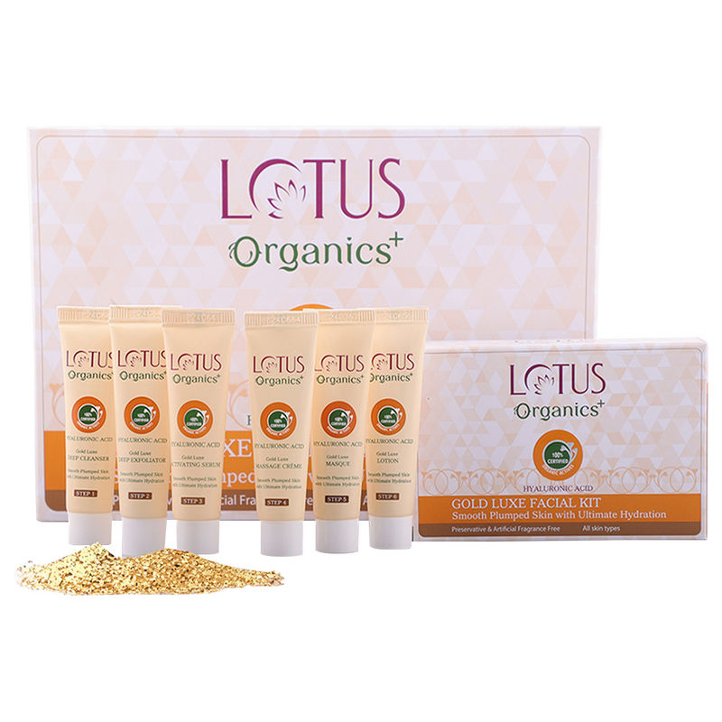 Buy Lotus Organics Gold Luxe Facial Kit Online