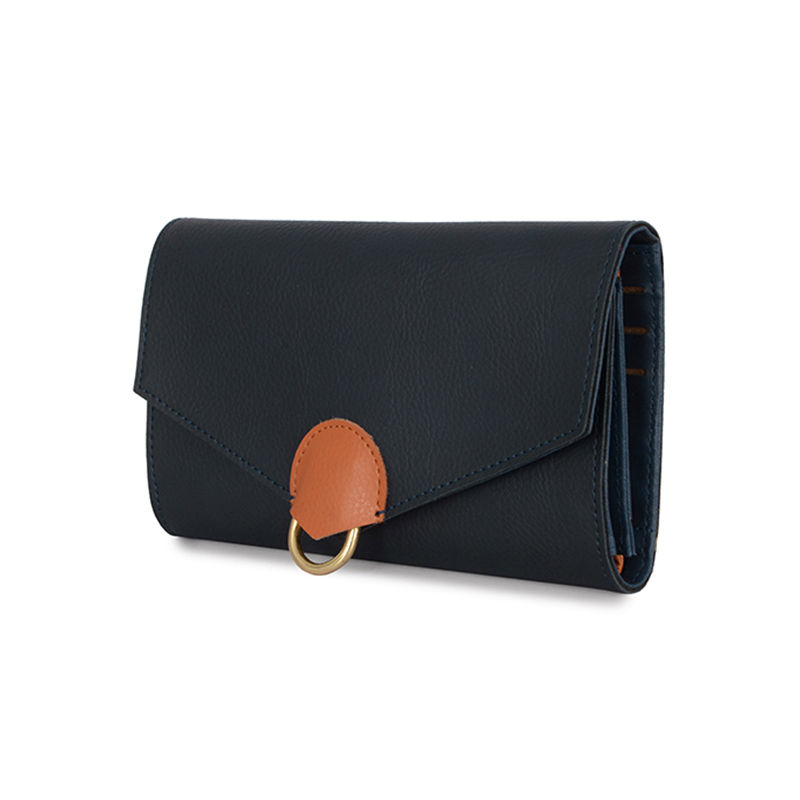 Buy Baggit Lw Seven Y G Women Wallets, Navy Blue Online