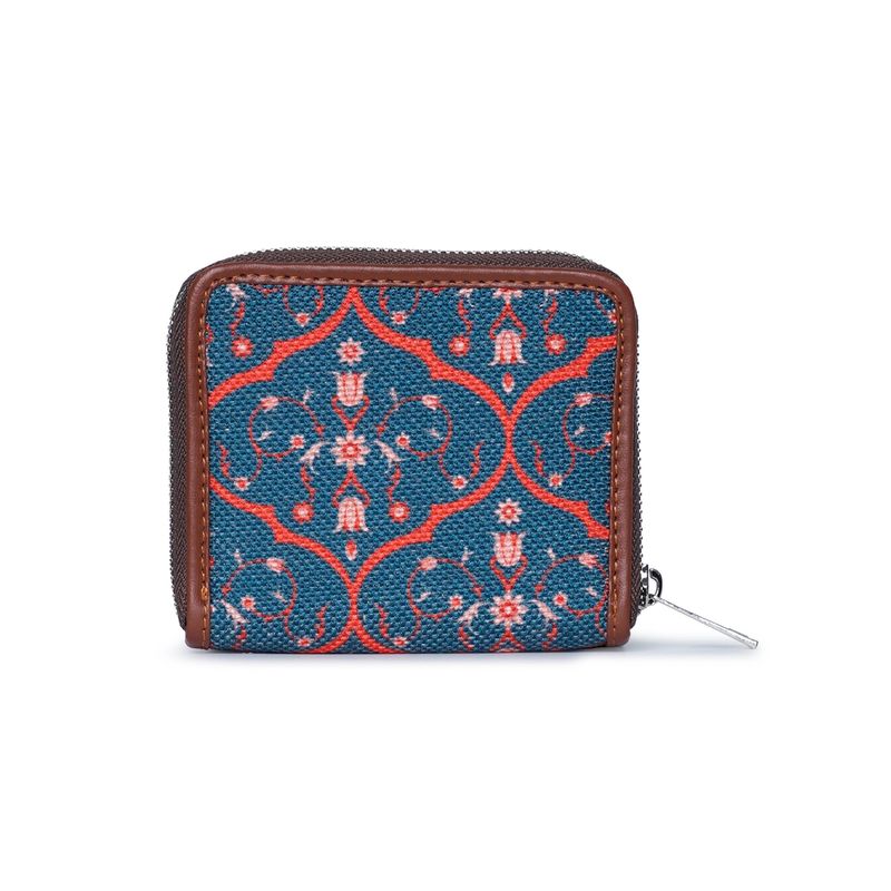 Buy Zouk Sheesh Mahal Jaali Motif Womens Mini Wallet Online