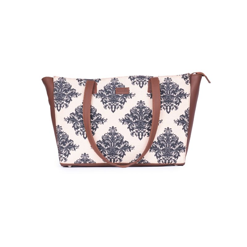 Buy Zouk Mughal Motif Office Tote Bag Online