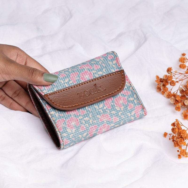 Buy Zouk Chettinad Florals Trifold Wallet Online