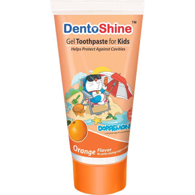 Buy Dentoshine Gel Toothpaste Orange Flavor (doraemon) For Kids Online