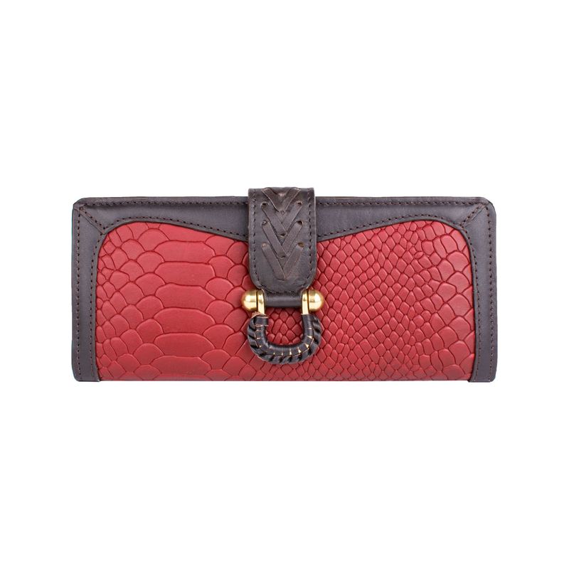 Buy Hidesign Ee Frieda W1 Rf-snake-marsala Red Online
