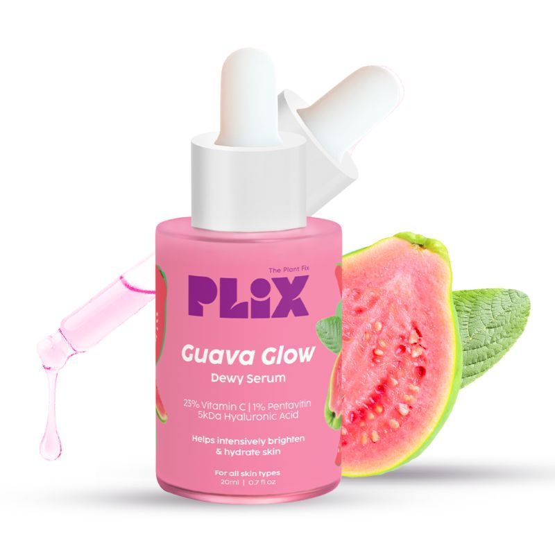 Plix 23% Vitamin C Guava Face Serum With Hyaluronic Acid & Pentavitin ...