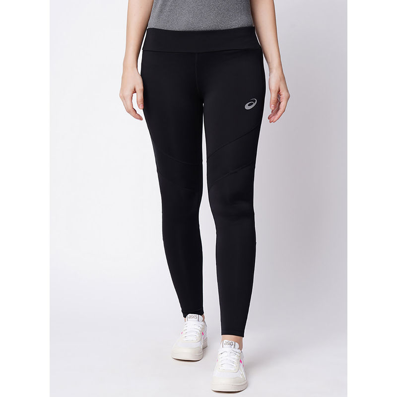 Buy ASICS Mesh Panel Black Womens Tights Online