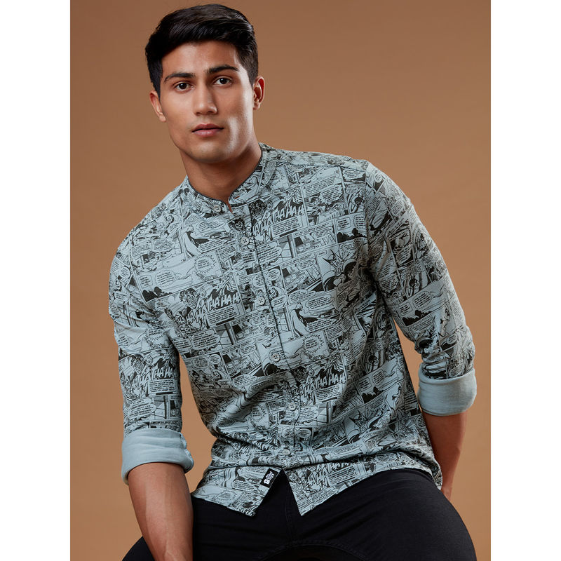 The Souled Store Official Batman Comic Strip Full Sleeves Knit Shirt ...