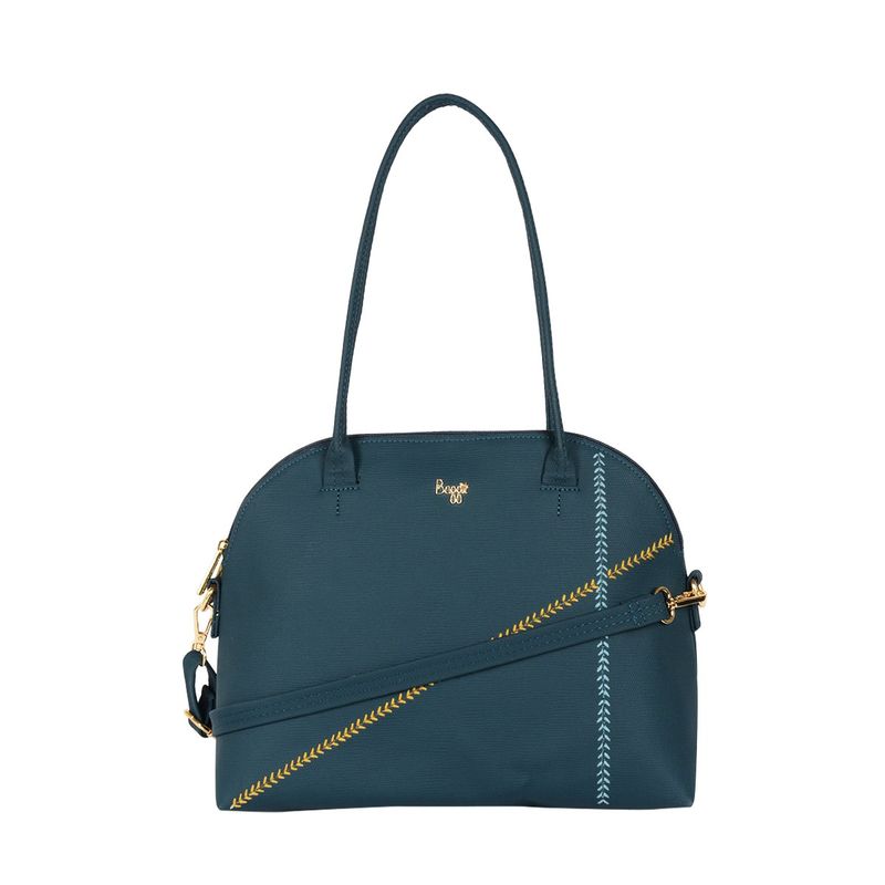 Buy Baggit Diamond Green Medium Bowling Handbag Online