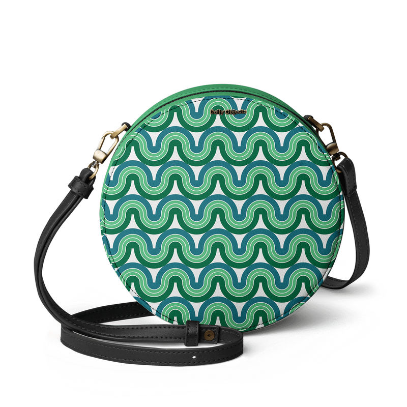 Buy DailyObjects Wavey Green Orbis Crossbody Bag Online