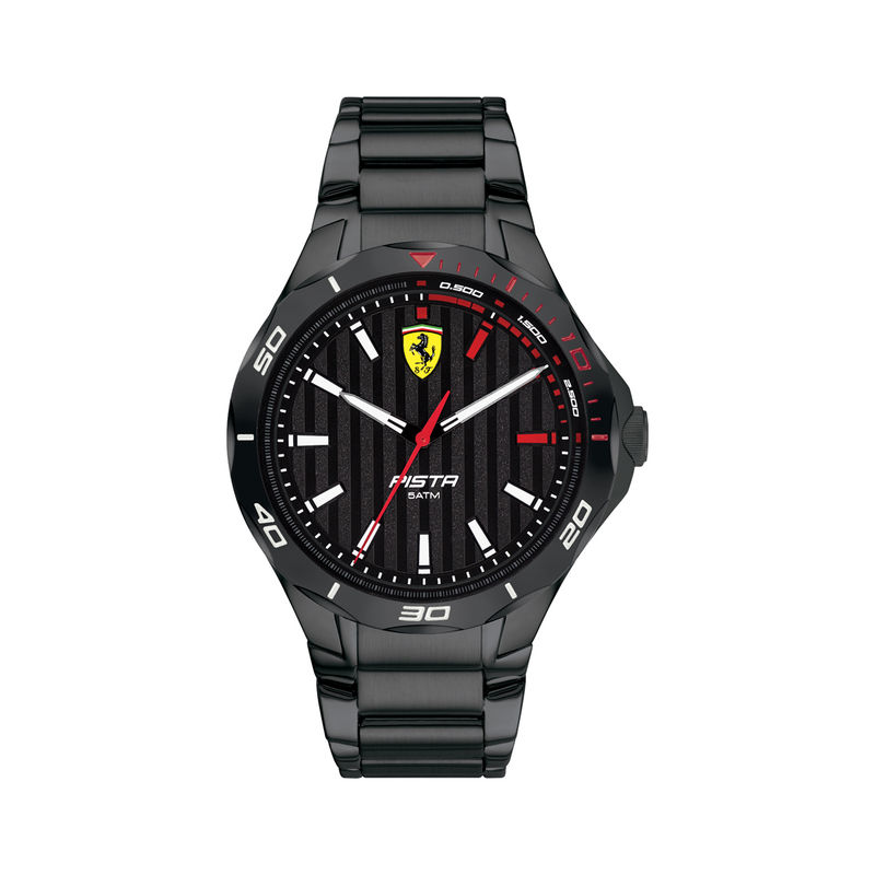 Buy Scuderia Ferrari Pista 0830763 Black Dial Analog Watch For Men Online