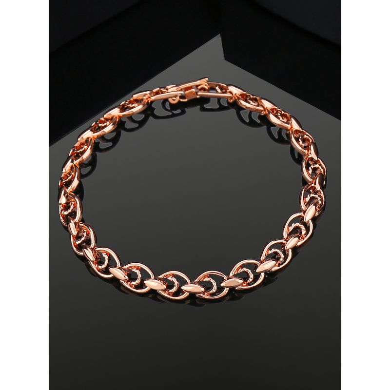 Buy Estele Rose Gold Plated Hula Hoop Bracelet for Women Online