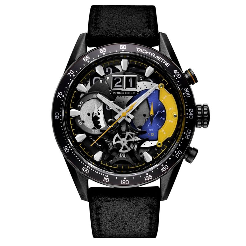 Buy Aries Gold Jolter Chronograph Skeleton Watch With Sapphire Glass ...