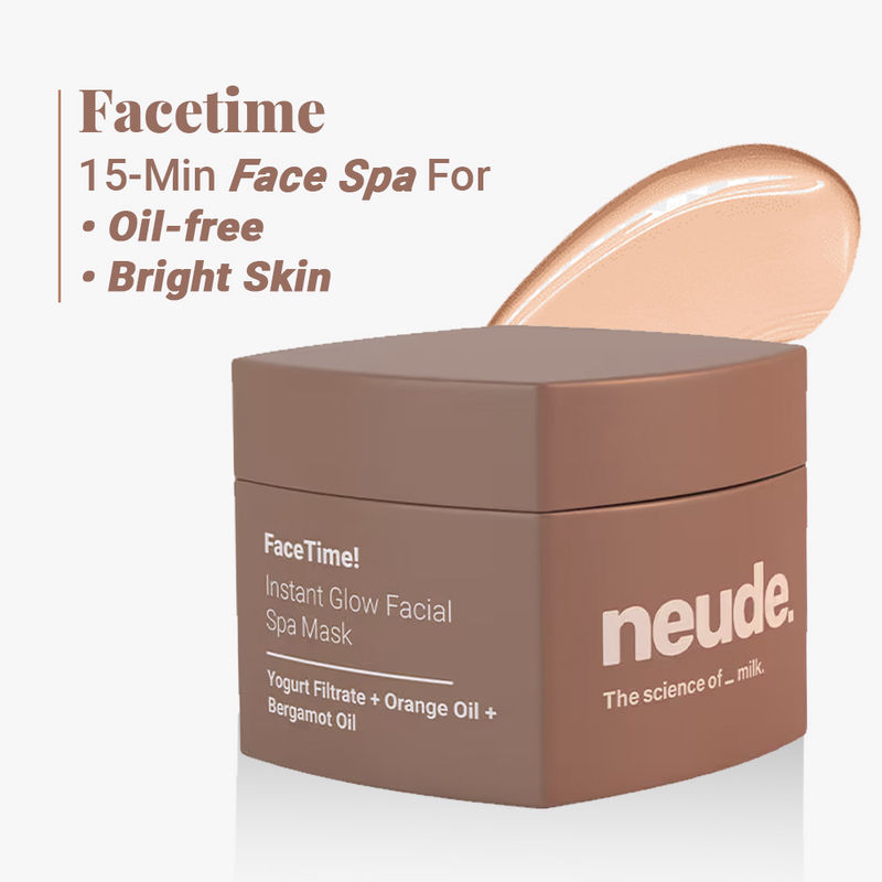 Buy Neude Skin Instant Brightening Facial Face Mask - FaceTime Online