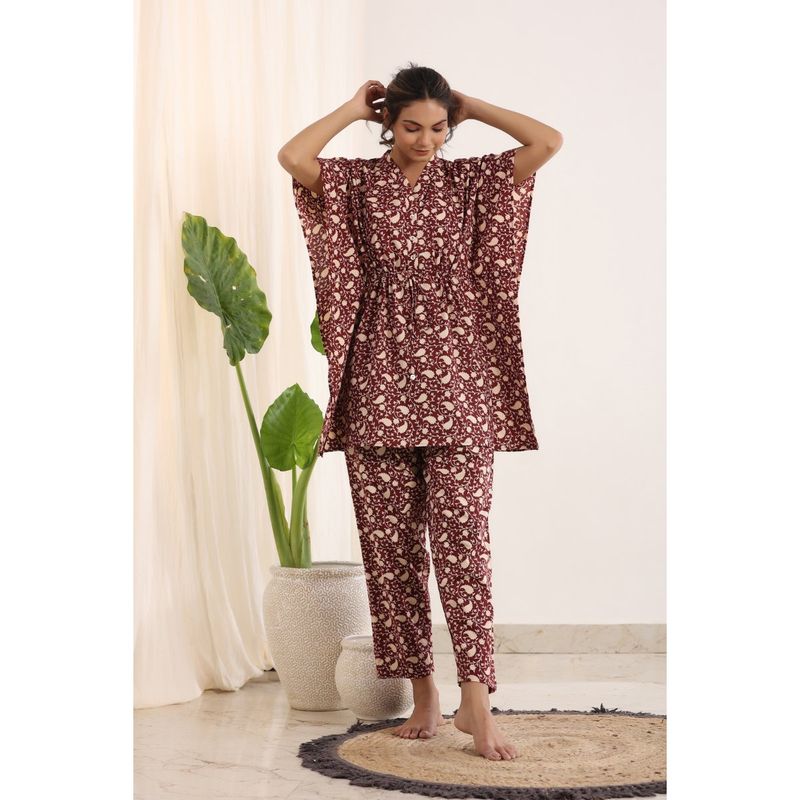 Buy SAY Women Pure Cotton Night Suit (Set of 2) Online