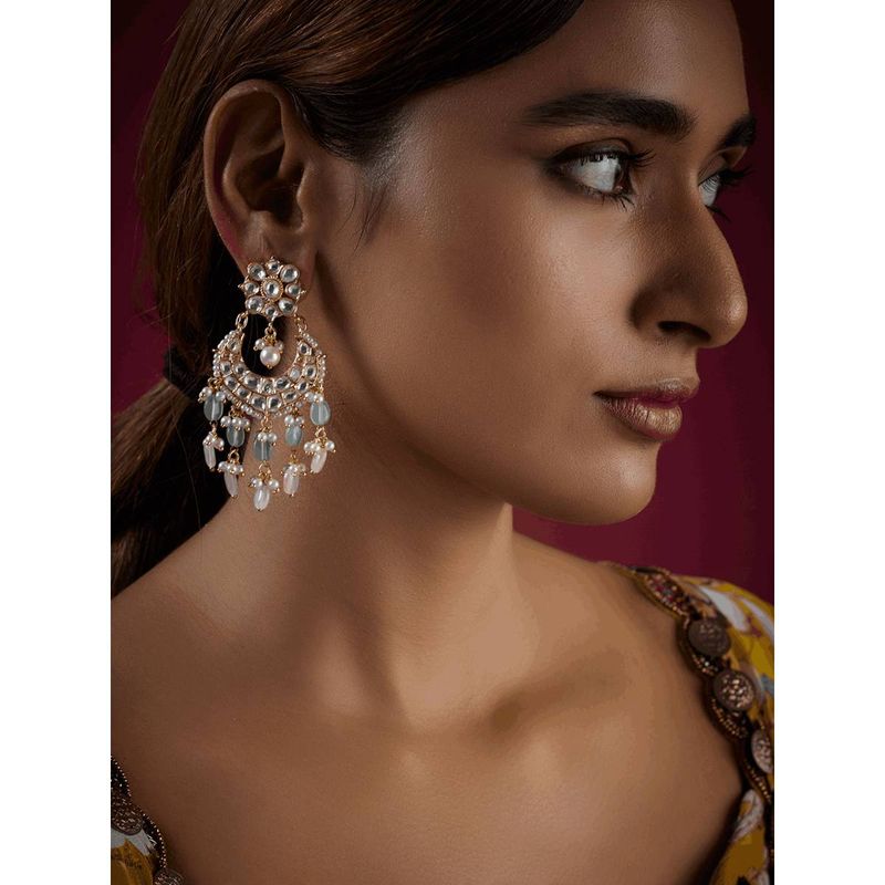 Buy PRIHAN LUXURY Teal Chandbalis Online