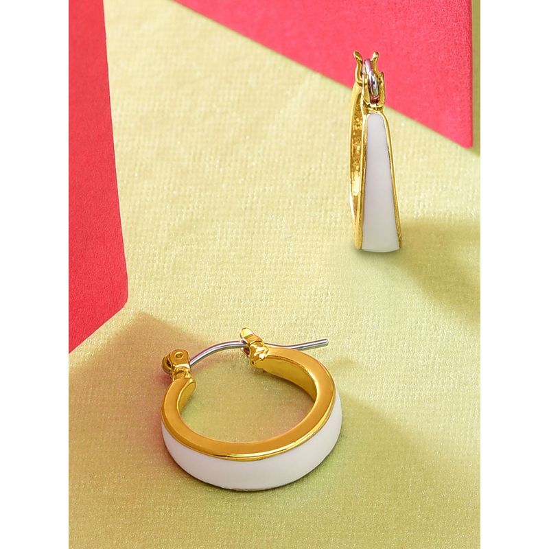 Buy Accessorize London Womens Dfg Pastel Pop Enamel Inlay Hoops Online