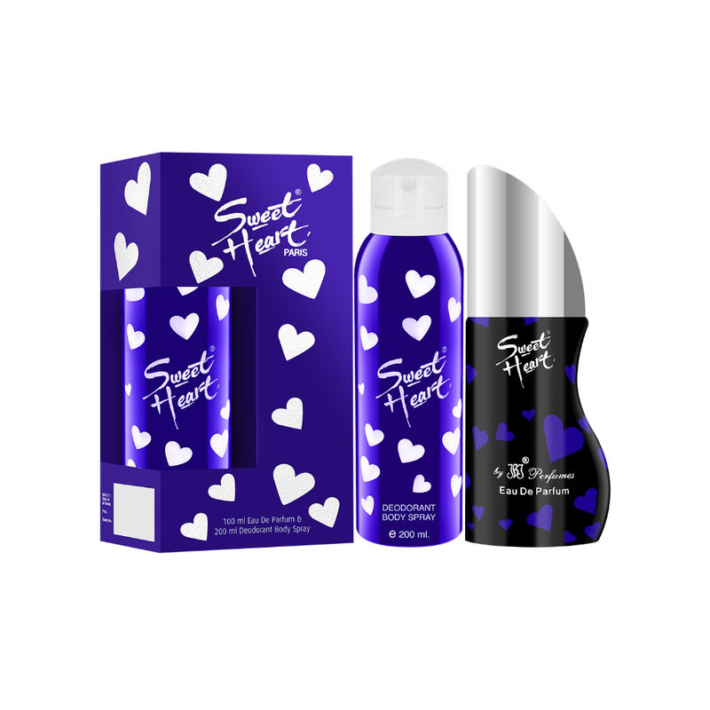 Buy Sweet Heart Blue Eau De Parfum & Deodorant Body Spray Combo Online