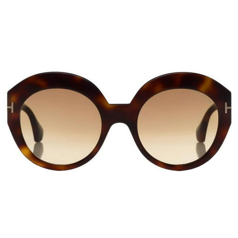 Buy Tom Ford Eyewear Brown Round Sunglasses - FT0533 54 53F Online