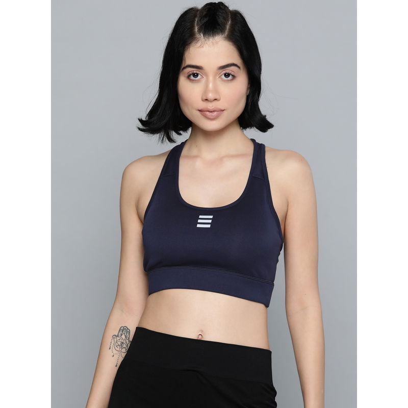 Buy Alcis Navy Blue Non-Wired Lightly Padded 360 Degree Support Workout ...