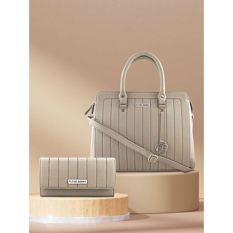 FLYING BERRY Womens Grey Hand Bag Combo Pack of 2: Buy FLYING BERRY ...