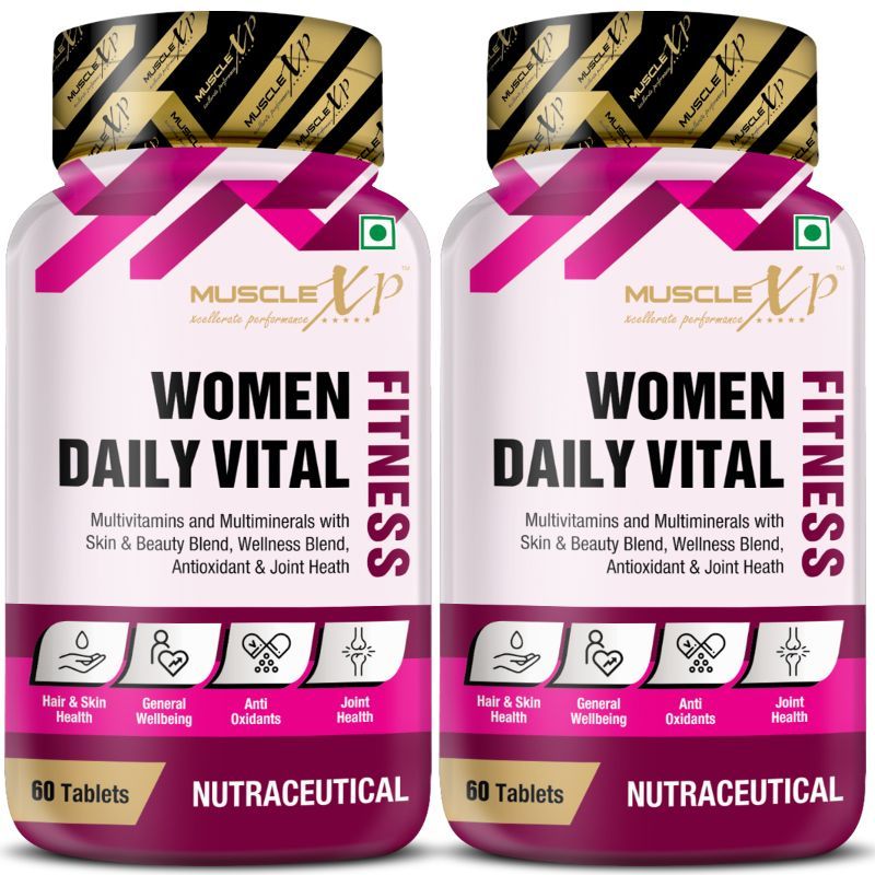Buy MuscleXP Women Daily Vital Fitness Multivitamin & Multiminerals ...