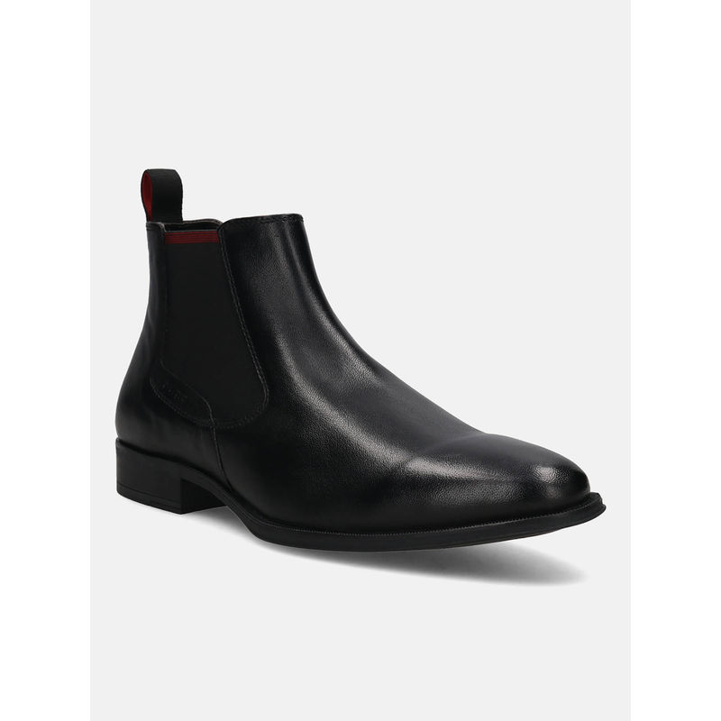 Buy Bugatti Zavinio Black Men Leather Chelsea Boots Online