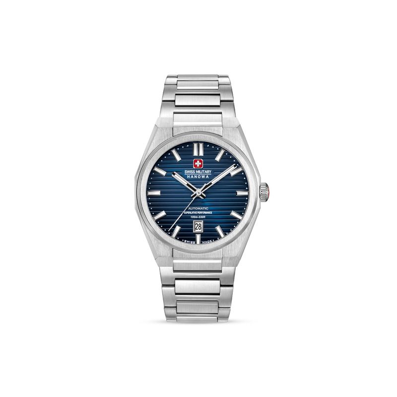Buy Swiss Military Hanowa Men Avalanche Blue Round Dial Analog Watch ...