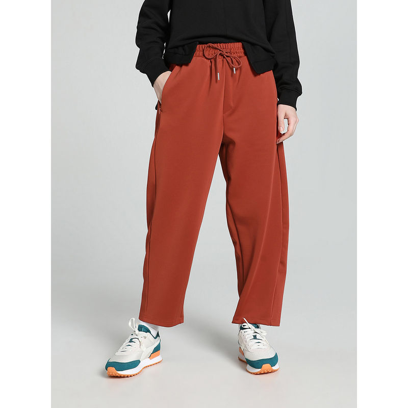 Buy Puma Classics Relaxed Fit Women's Rust Knitted Pant Online