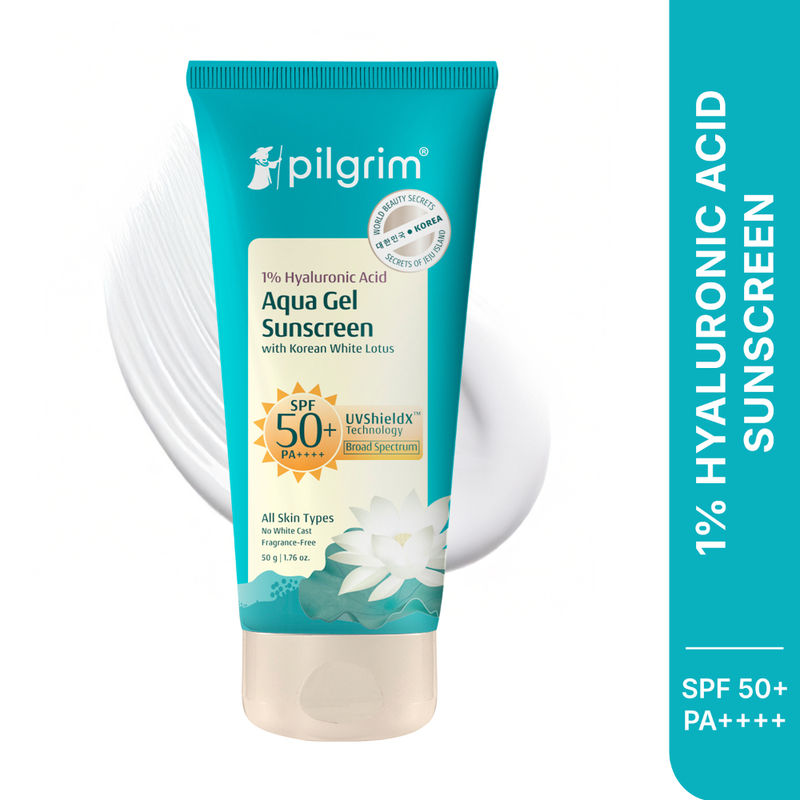 Buy Pilgrim 1% Hyaluronic Acid Sunscreen Gel SPF 50 PA+++ Online
