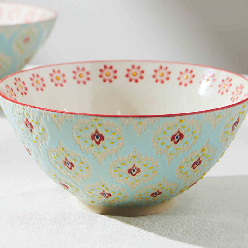 Chumbak Ikat Fusion Medium Serving Bowl Blue: Buy Chumbak Ikat Fusion ...