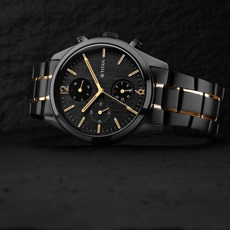 Buy Titan 1805KM03 Grey Dial Analog Watch for Men Online